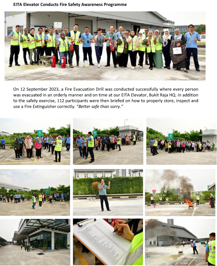 EITA Elevator Fire Safety Awareness 2023 – Eita
