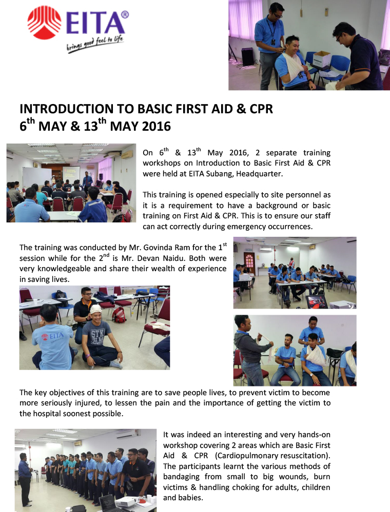 EITA Elevator First Aid & CPR Training – Eita