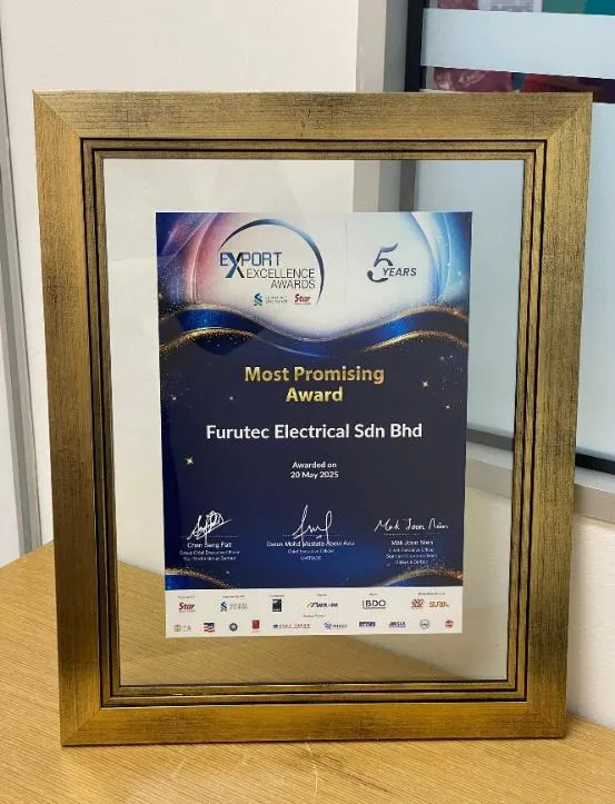 Furutec Electrical Shines Bright: Wins “Most Promising” at Export Excellence Awards 2025 - Eita ...