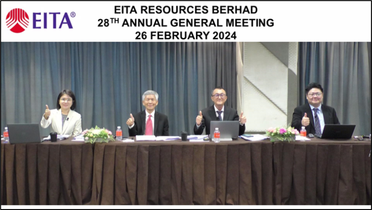EITA RESOURCES BERHAD – 28TH ANNUAL GENERAL MEETING - Eita Resources ...
